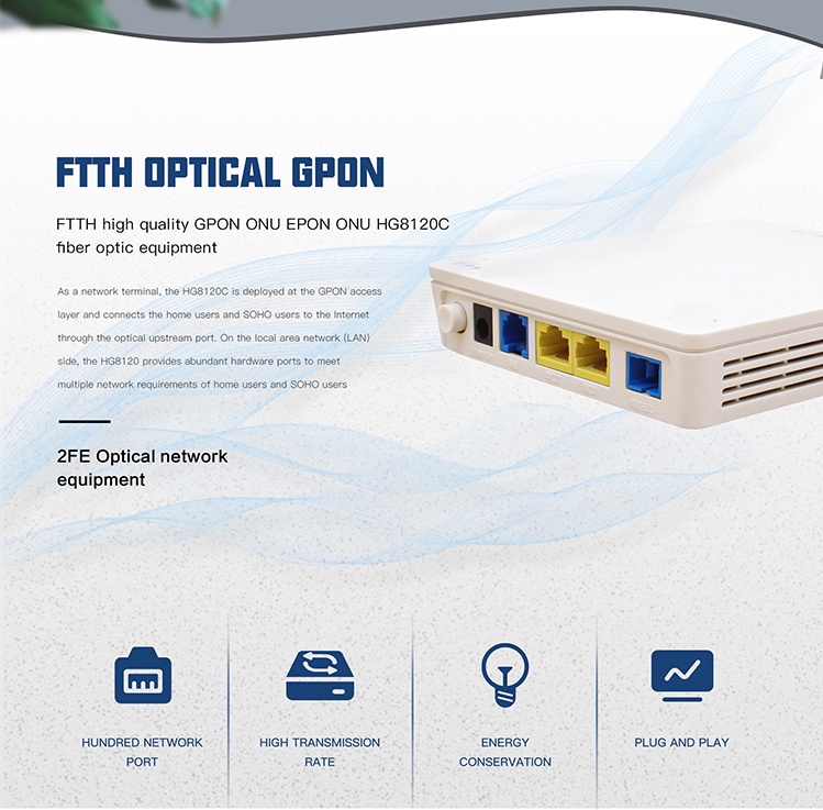 Ready stock Brand new HG8120C Gpon Epon Xpon Onu English onu ont HGU 2FE+1POTS HG8321R 8321R ...