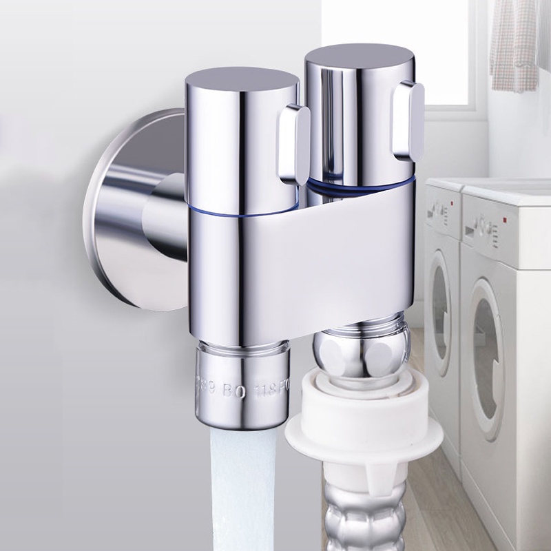 BAOKEMO Bidet Sprayer Set Double Outlet Double Control 1/2Inch | Shopee ...