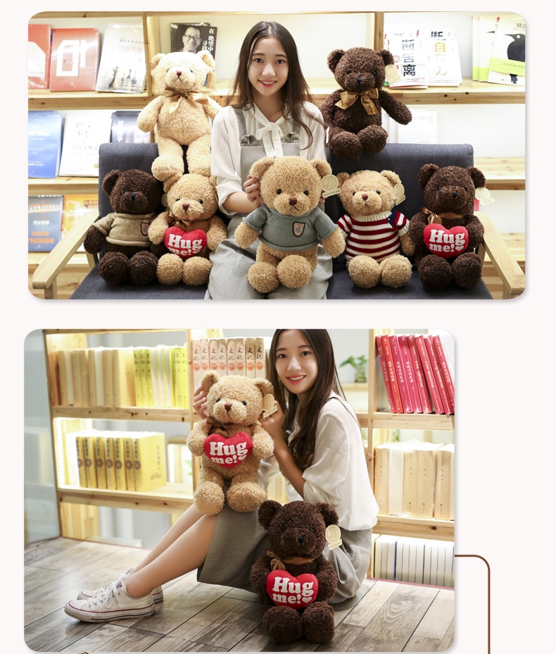 Hug Me Teddy Bear Big Size Stuffed Toy Washable Valentine's Day Present ...