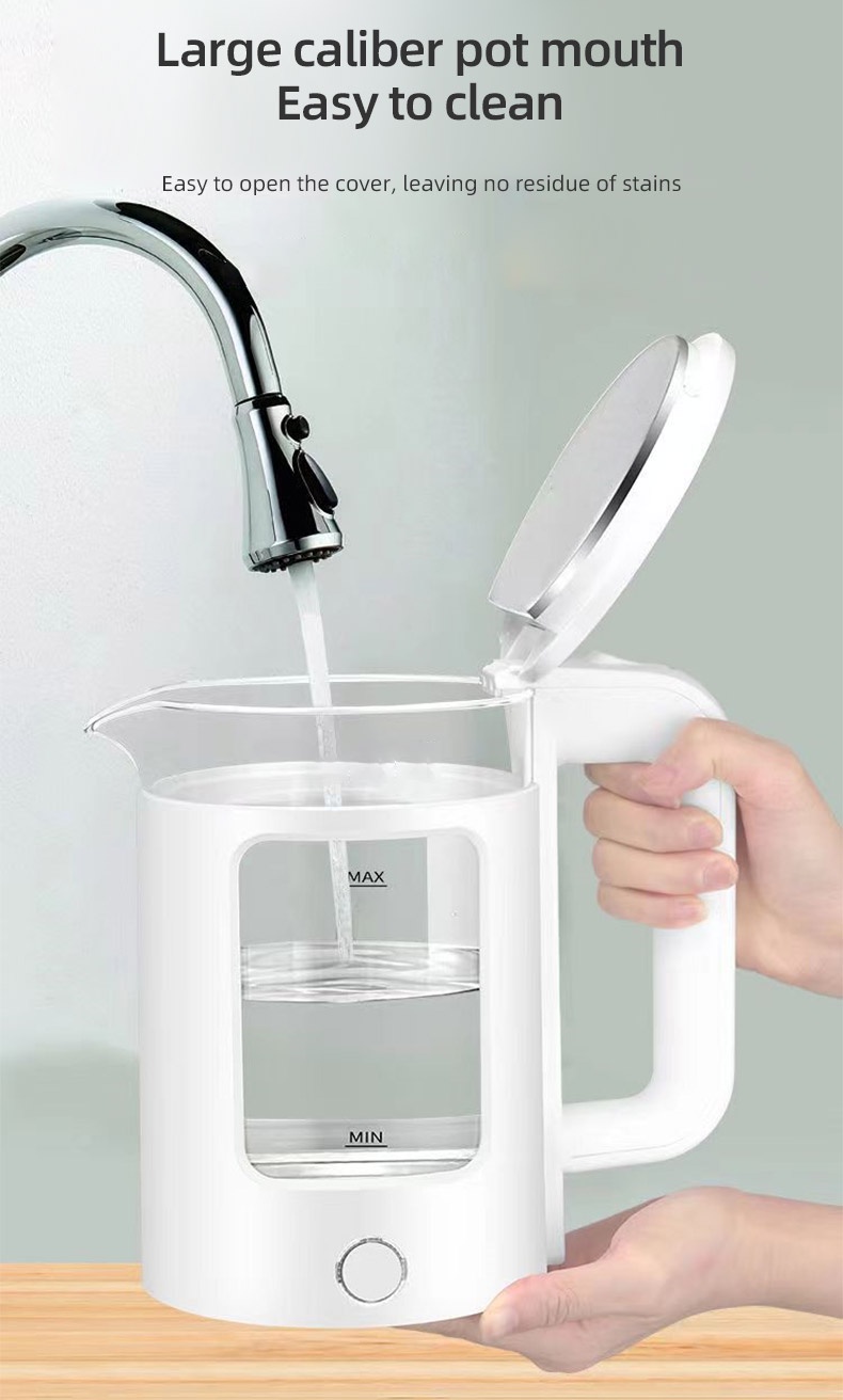 AIODIY Electric Kettle Glass Household Kettle for Hot Water Water ...