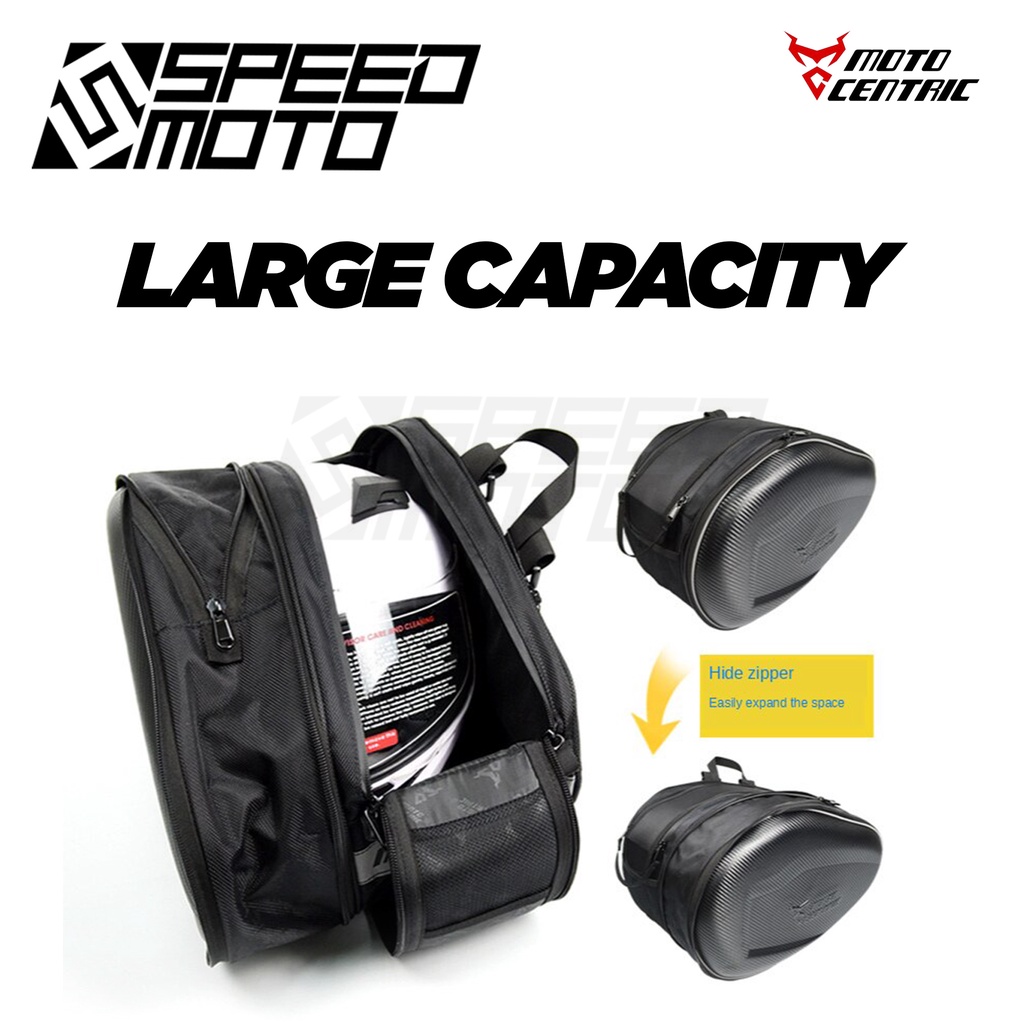 MOTOCENTRIC MC-0096 NEW2021 MOTORCYCLE HARDSHELL SADDLE BAG CARBON ...