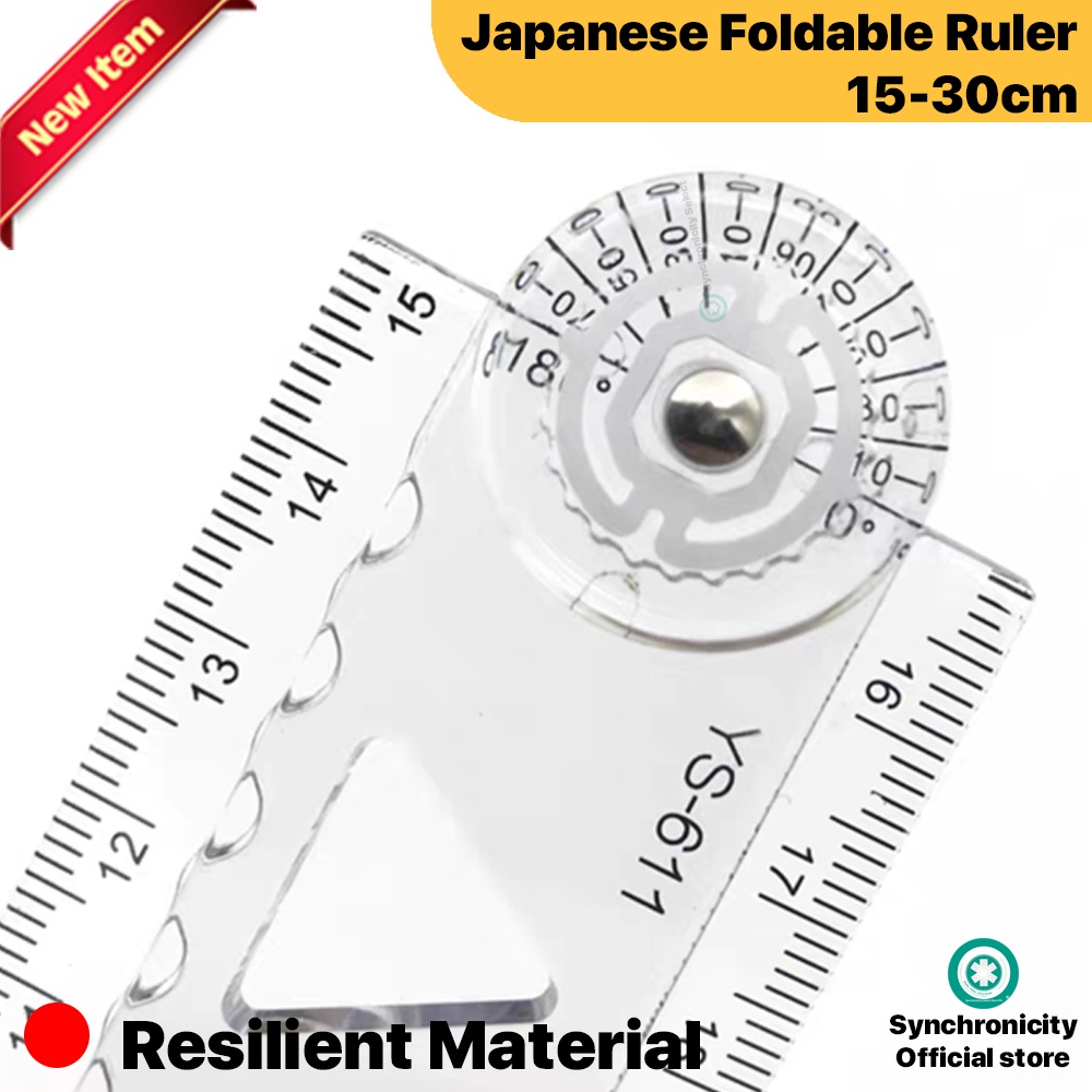 Foldable Ruler with Metric Measurements | JPR100 - 15-30 cm Japanese ...