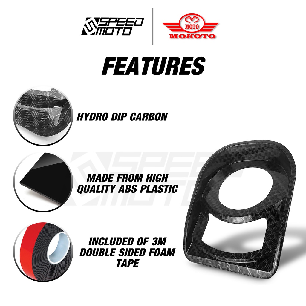 MOKOTO NMAX 2020/2021 KEYLESS IGNITION COVER T-5539 GLOSSY-CARBON ...