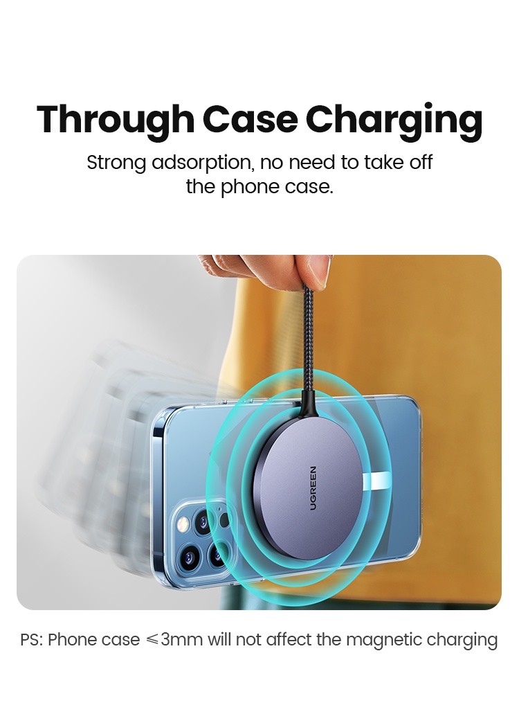UGREEN Magnetic Wireless Charger For iPhone 15 14 13 pro max Charger ...