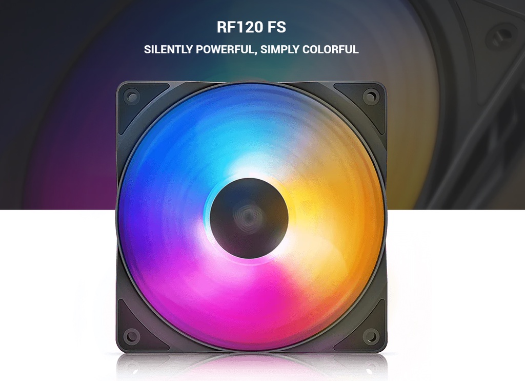 DeepCool RF120 FS RGB LED Fan Hydro Bearing, 4-Pin (DP-FLED3-RF120-FS ...