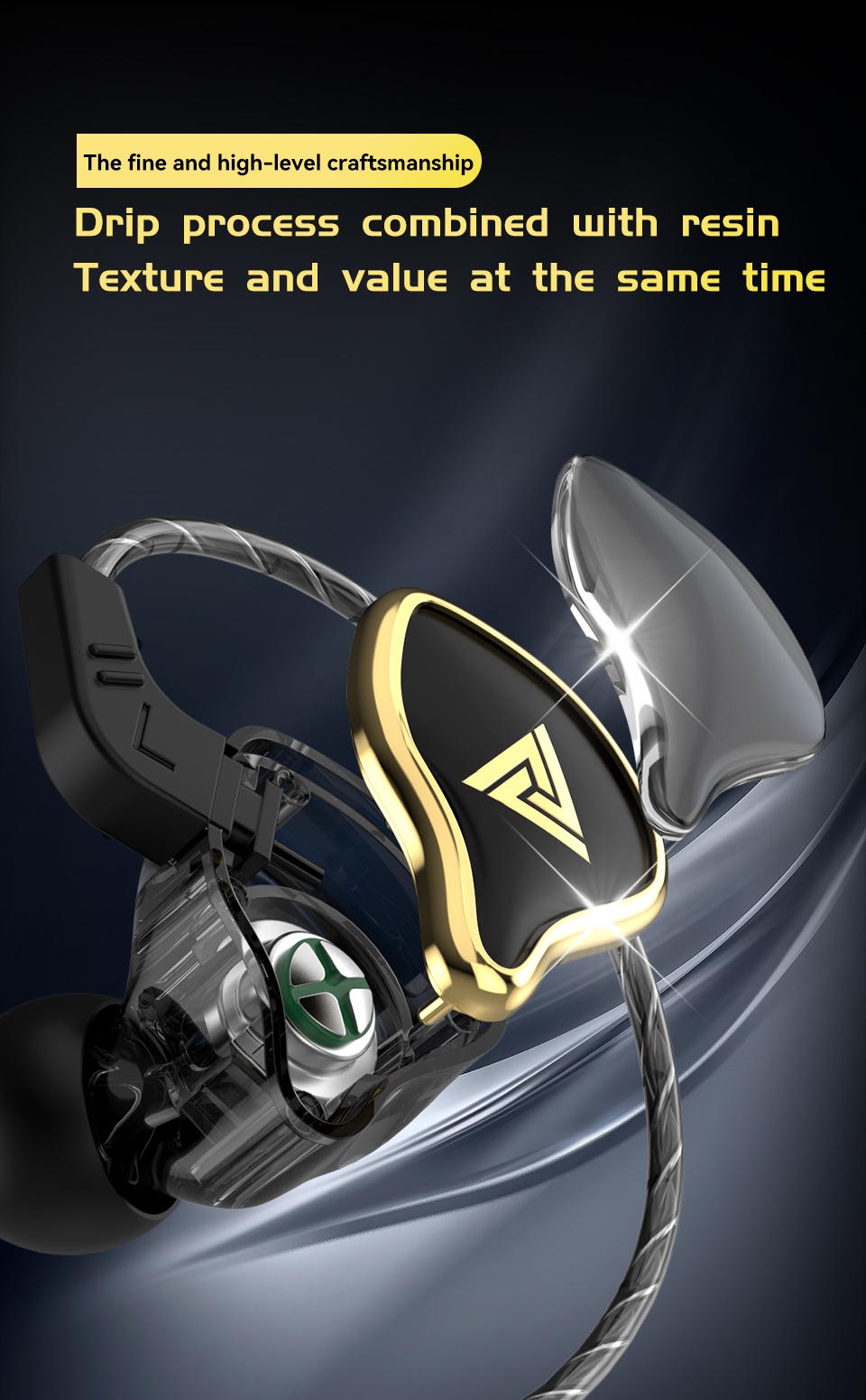 QKZ AK6 Ares 1DD Dynamic Earphone HIFI Music Ear Earphones Sport Noise ...