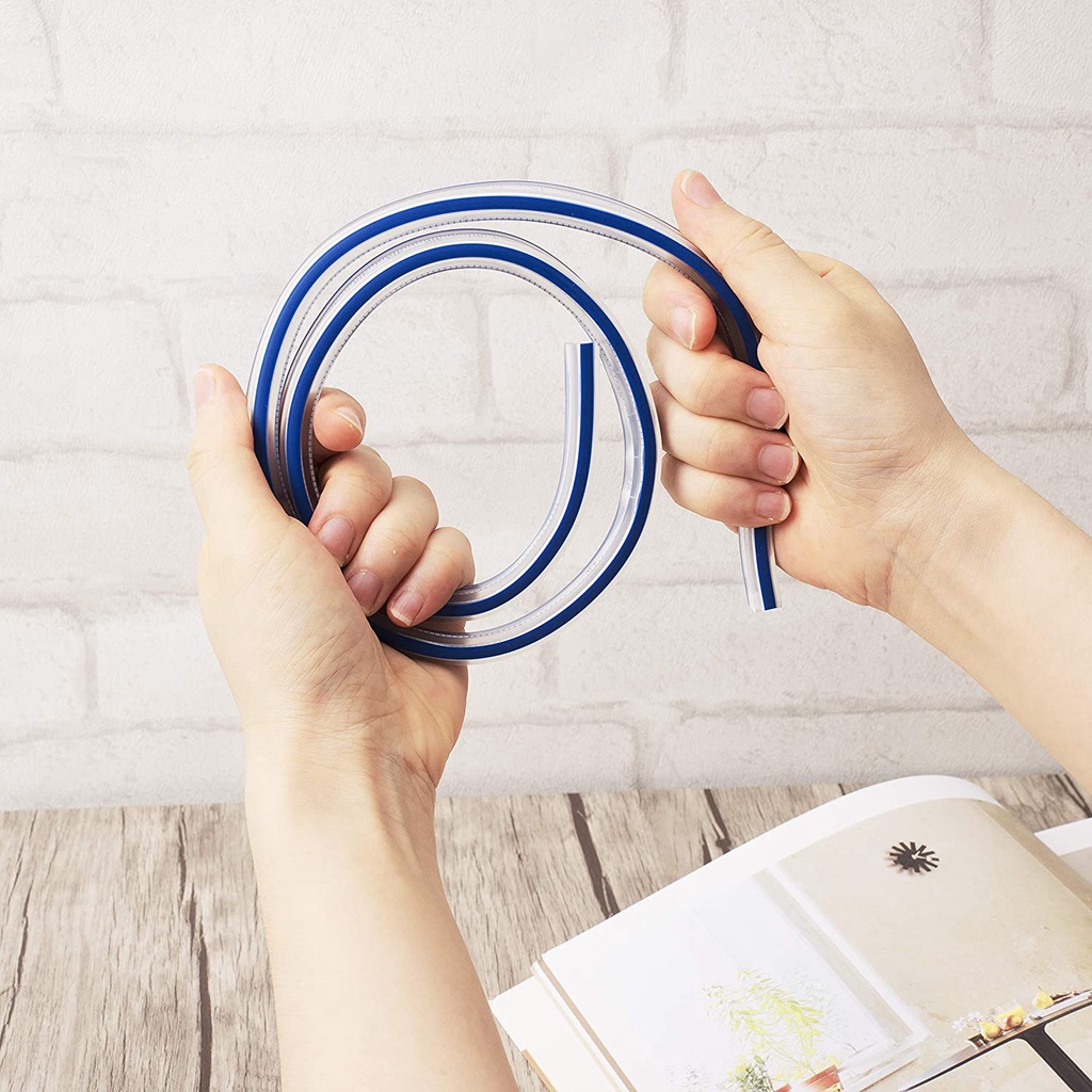 FCR100 Flexible Curve Snake Ruler with Inch and Metric Scale Markings ...