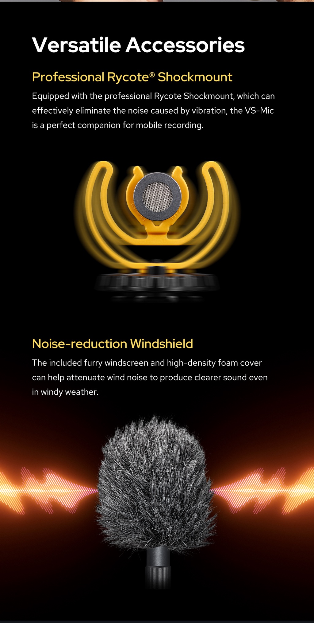 Godox VS-MIC Cardioid Condenser Mini Shotgun Mic Plug & Play for Camera ...