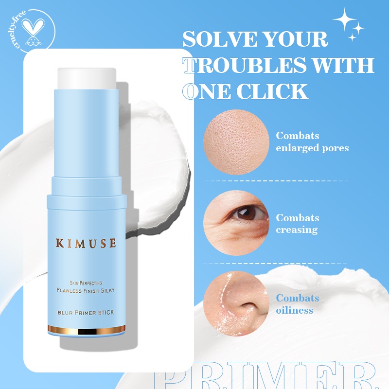 KIMUSE Poreless Face Blur Primer Stick Minimizes Pores & Flawless ...