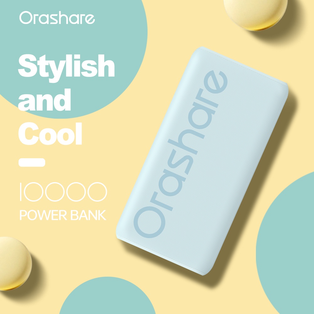 Orashare O10 10000mAh Powerbank Stylish and Slim Fast Charge Portable ...