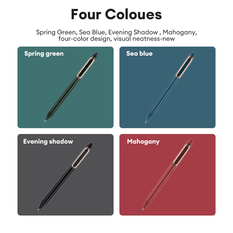 Nusign by Deli Gel Pen 0.5mm Black Student Stationery Writing Pen ...