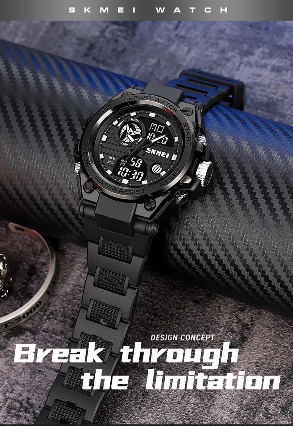 SKMEI Fashion Brand Men's Watches Original Chrono Alarm Military Sport ...