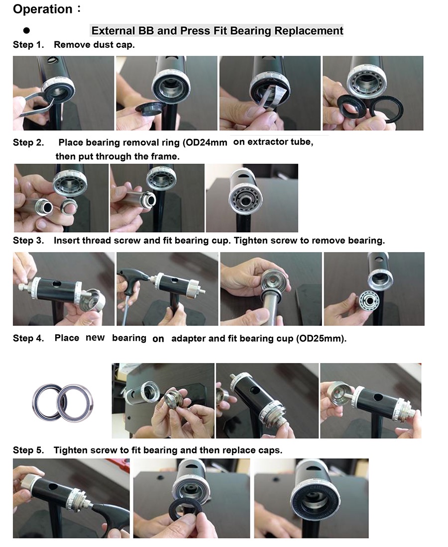 ZTTO Bottom Bracket Bearing Remove Install Tool MTB Road Bike BB Press ...