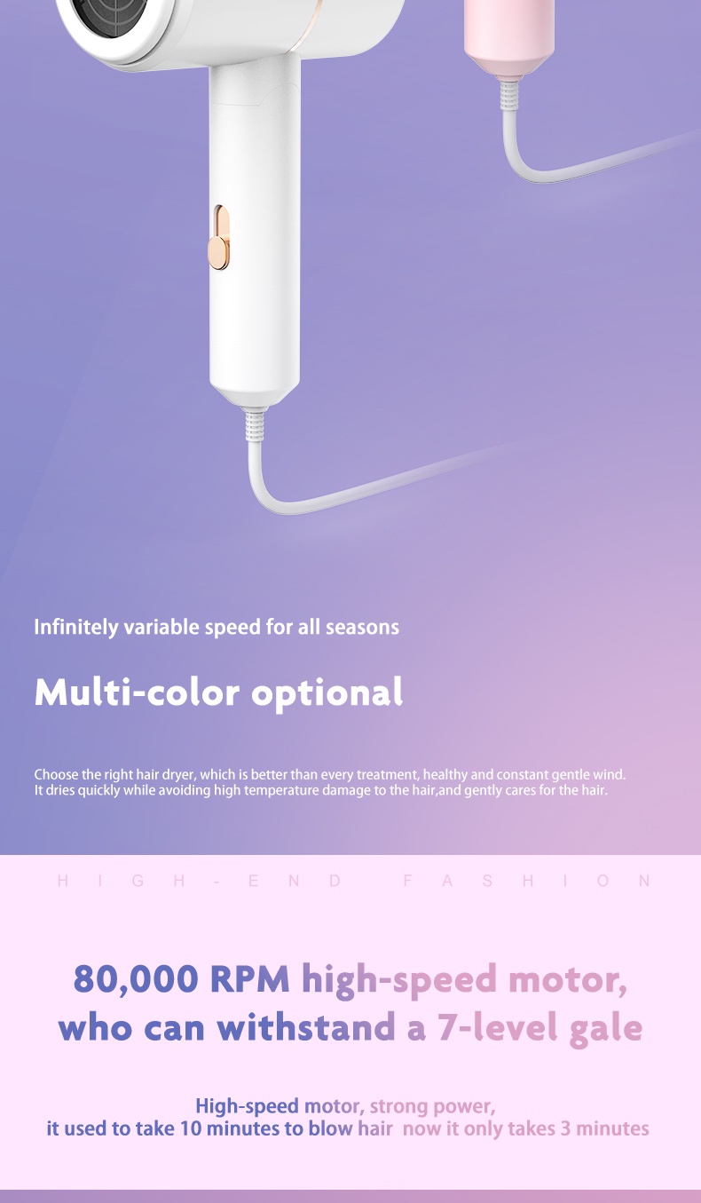 Dreepor Homie Professional Blower Hair Dryer Foldable Electric Hair ...