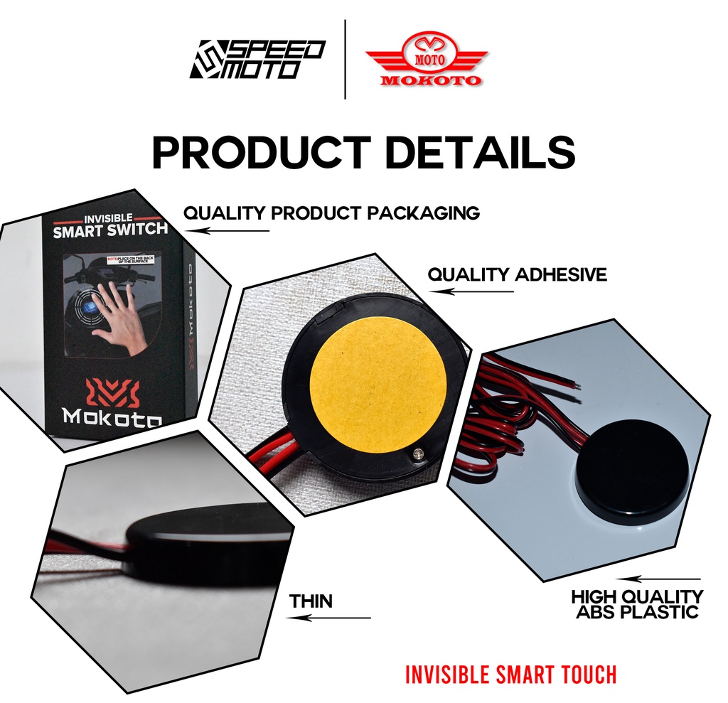 MOKOTO INVISIBLE SMART SWITCH ELITE-WS101 / SMART SENSITIVITY TOUCH ...