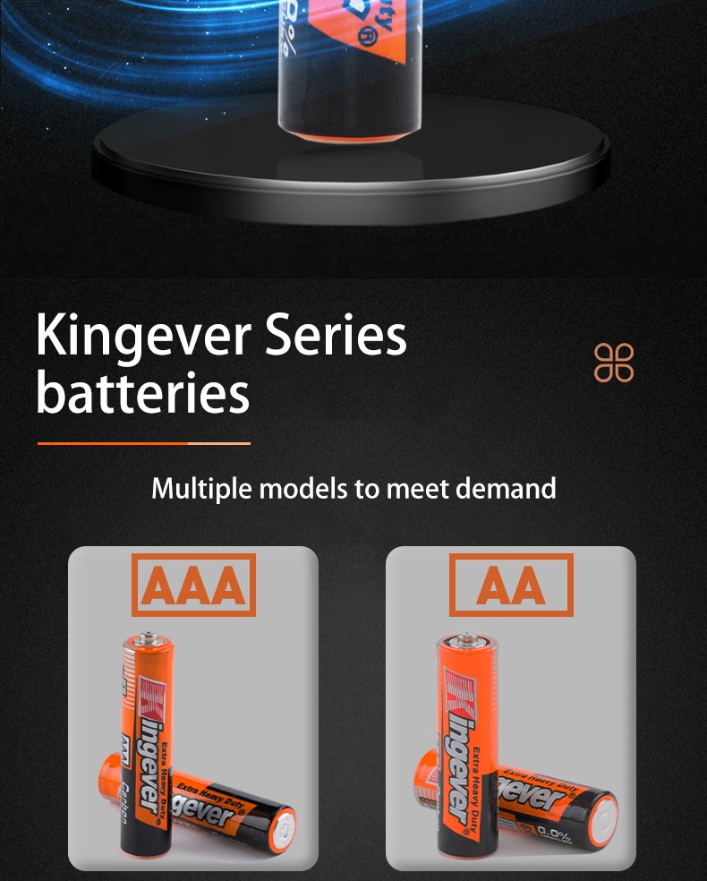 Kingever 100% Original AAA R03 60pcs 15 packs per box Extra Heavy Duty ...