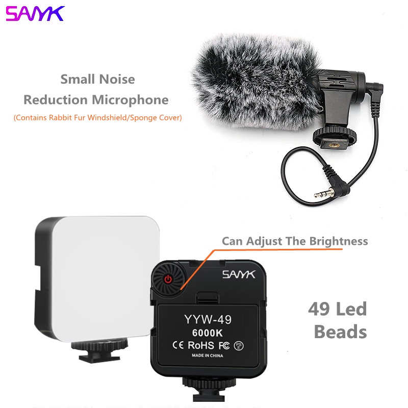 SANYK Octopus Vlogging Kit Tiktok Live Video Tripod Vlog Phone Handheld ...