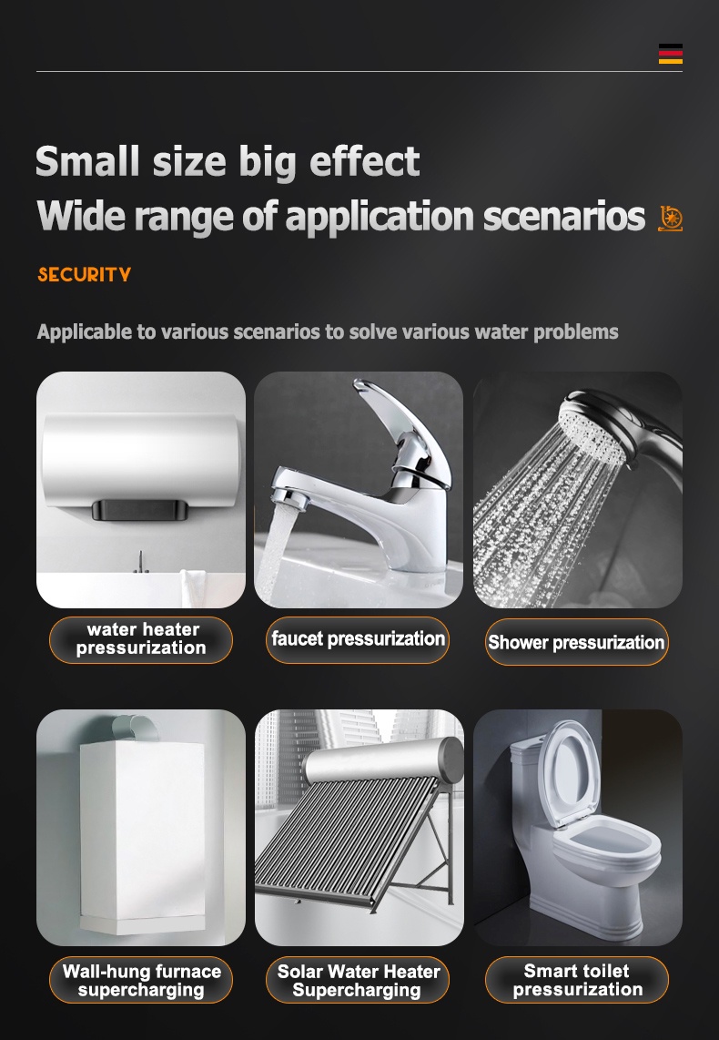 Water Booster Pump Automatic 100W/150W/260W High Power Pump Home Faucet ...