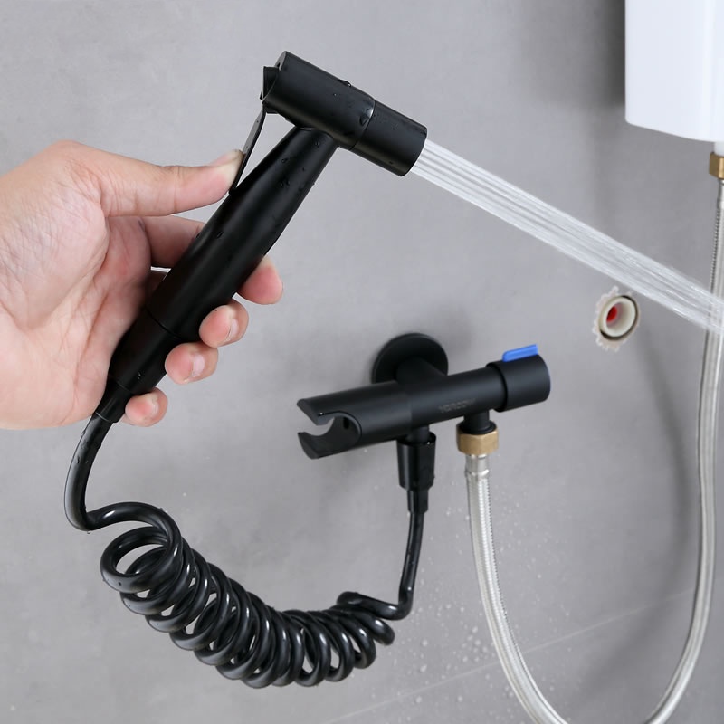 Heavy Duty SUS304 Black Bidet Spray Set With Valve Stainless Steel ...