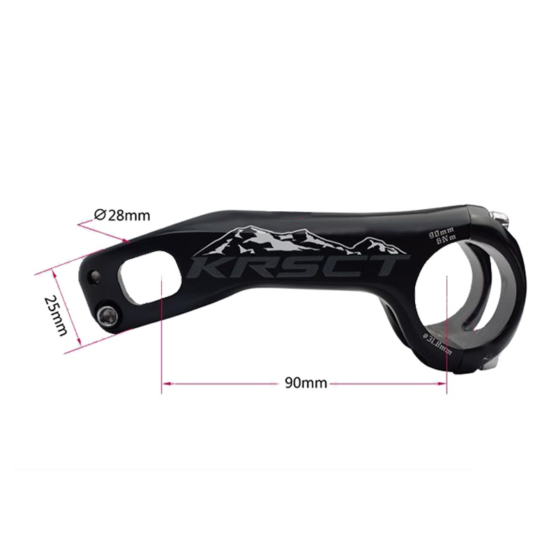 KRSCT Bicycle Stem Adjustable mountain bike handlebar, 20 degree 31.8 ...