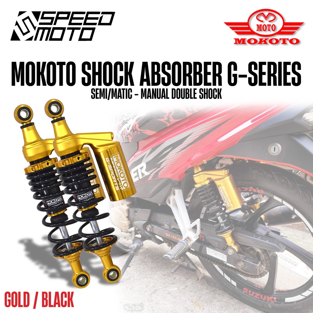 MOKOTO XRM / WAVE REAR SHOCK GAS ABSORBER W/ BASO 310MM G-SERIES 8166G1 ...