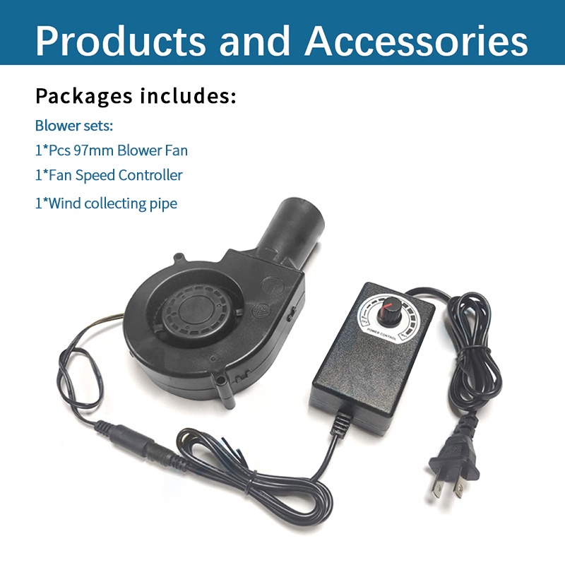 Speed-regulating Blower Fan For Kalan 12V Grill Wood Stove Outdoor ...