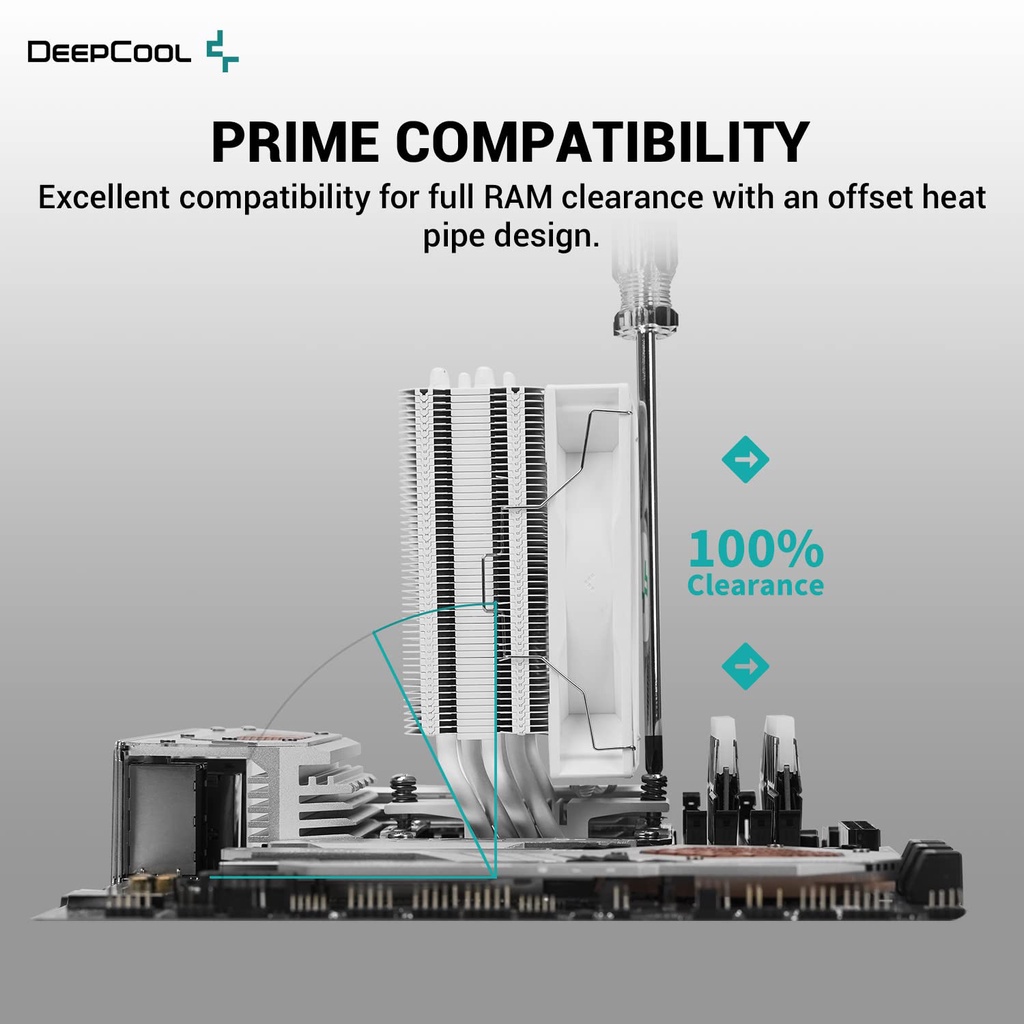 Deepcool Gammaxx 400 ARGB V5 CPU Cooler AG400 PLUS 4 Heat Pipes Air ...