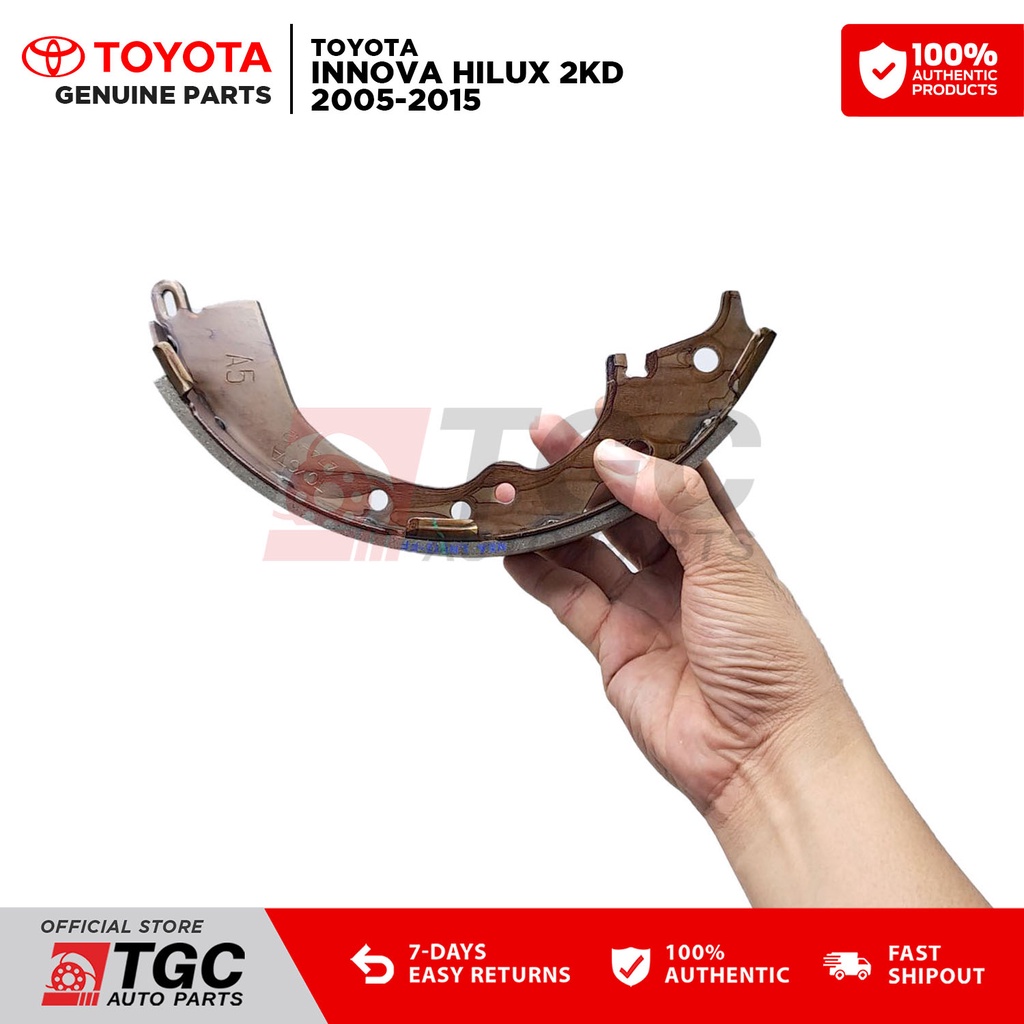 Toyota Genuine Brake Shoe Original Toyota Innova Hilux 2KD 2005-2015 ...