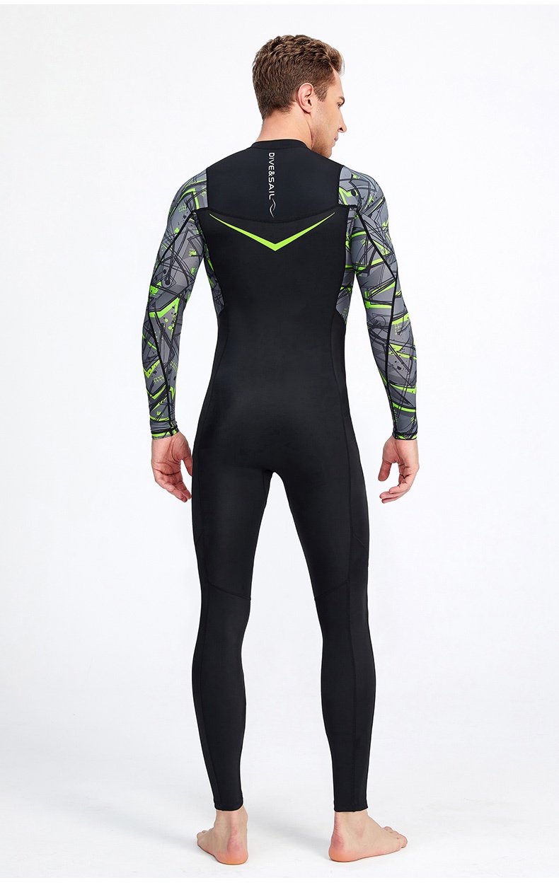 Men's Lycra Dive Skin Diving Wetsuit Front Zip Rash Guard- Full Body UV ...