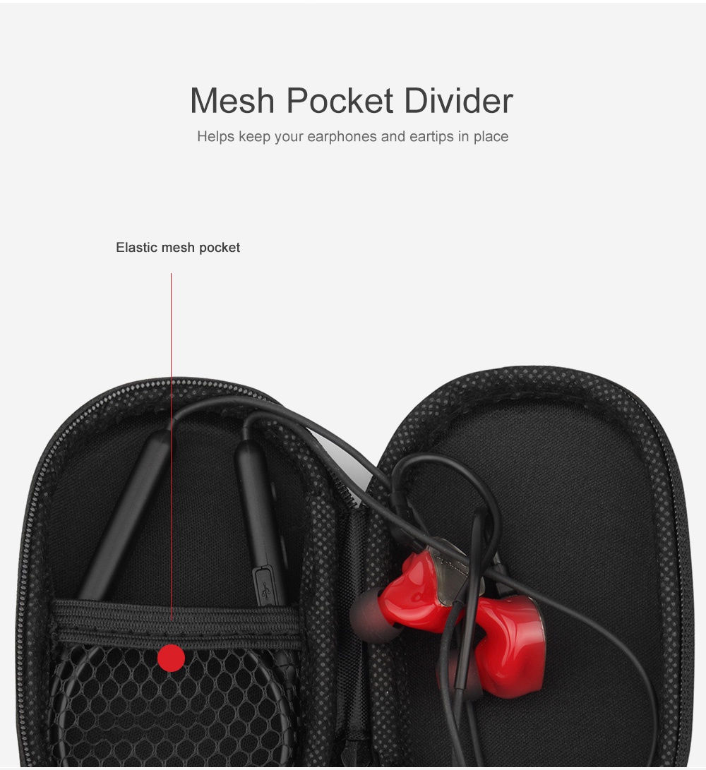 TRN Oxford Portable Earphones Bag Zipper Portable Storage Box For Case ...