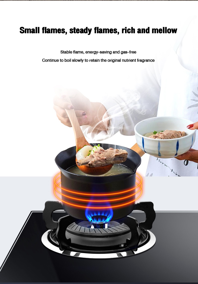 IKER double-head gas stove embedded desktop dual-purpose stove (gas ...