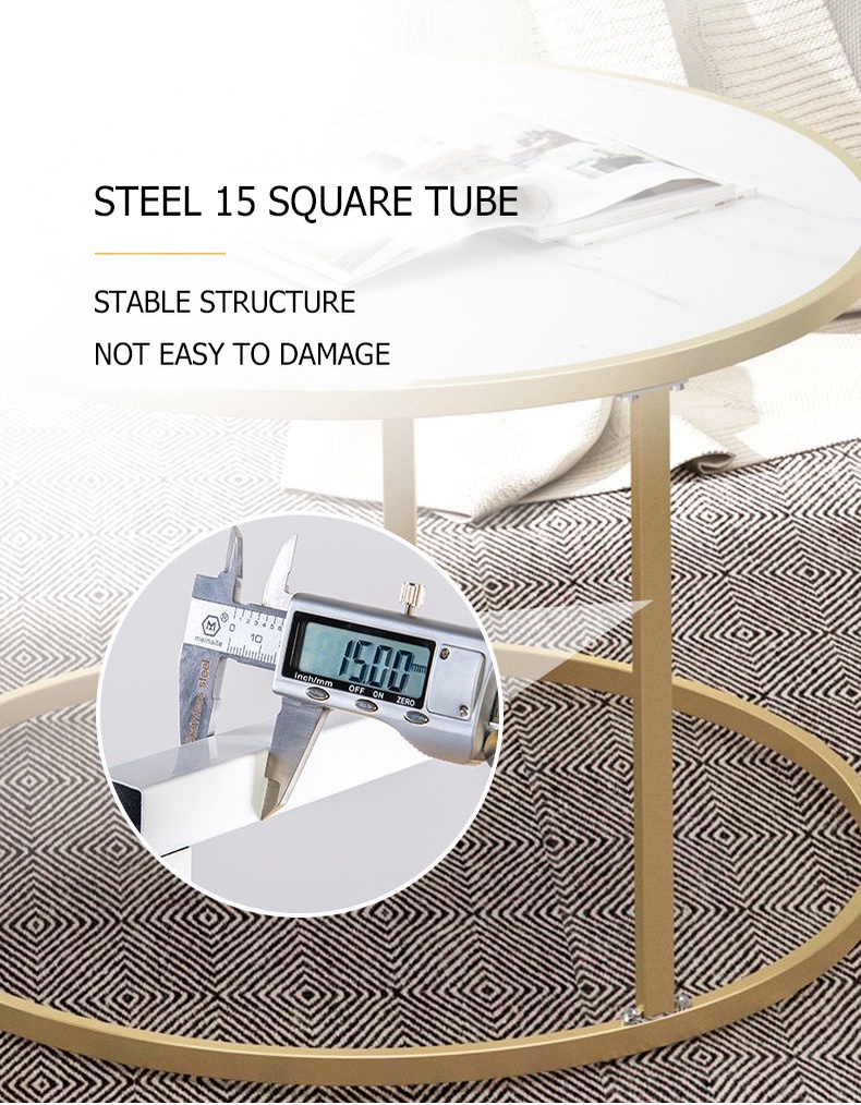 Creative small simple modern living room Nordic style steel wood coffee ...