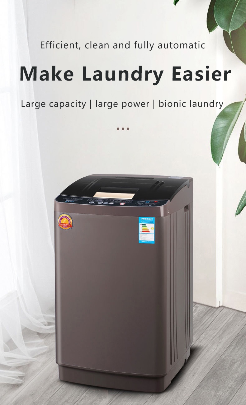 8.5KG Fully Automatic Washing Machine Multi-Function、 Blue Light、Large ...
