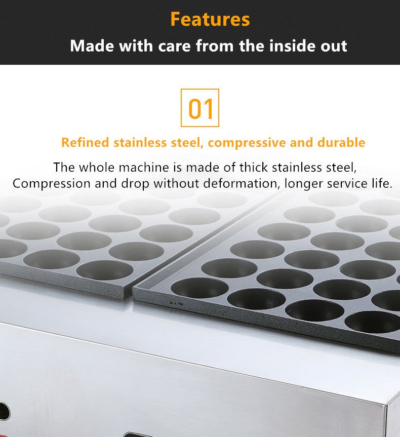IKER Takoyaki Maker Octopus ball machine barbecue machine double-layer ...