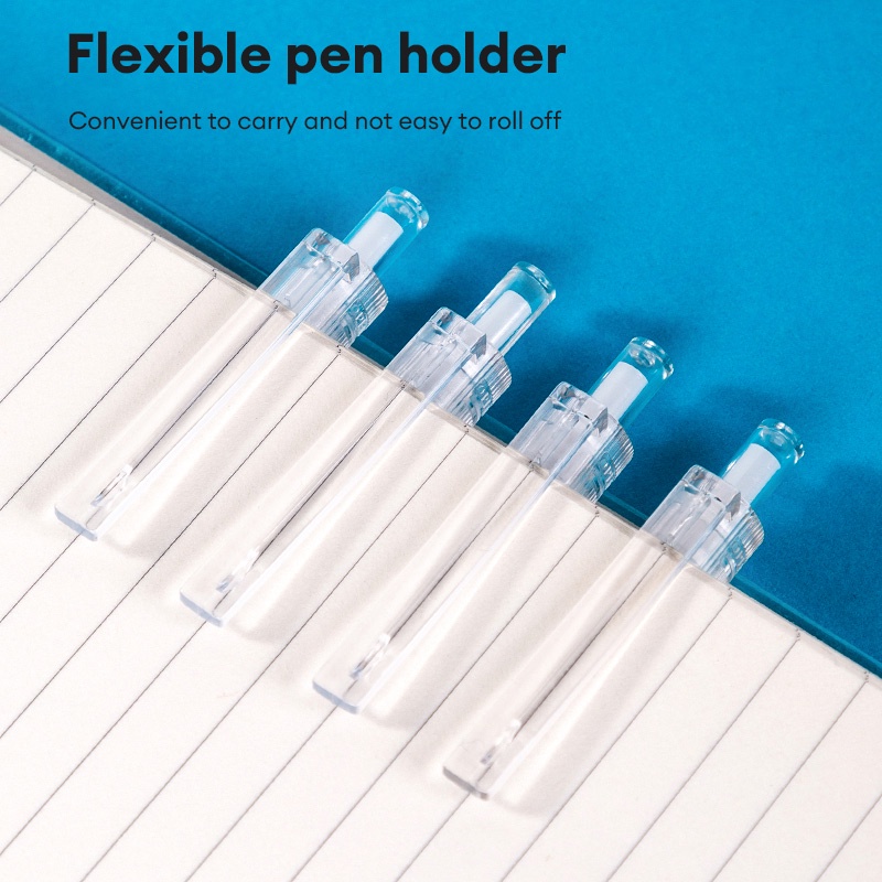 Deli A122 Press Gel Pen 0.35mm Black Student Writing Pens Stationery ...