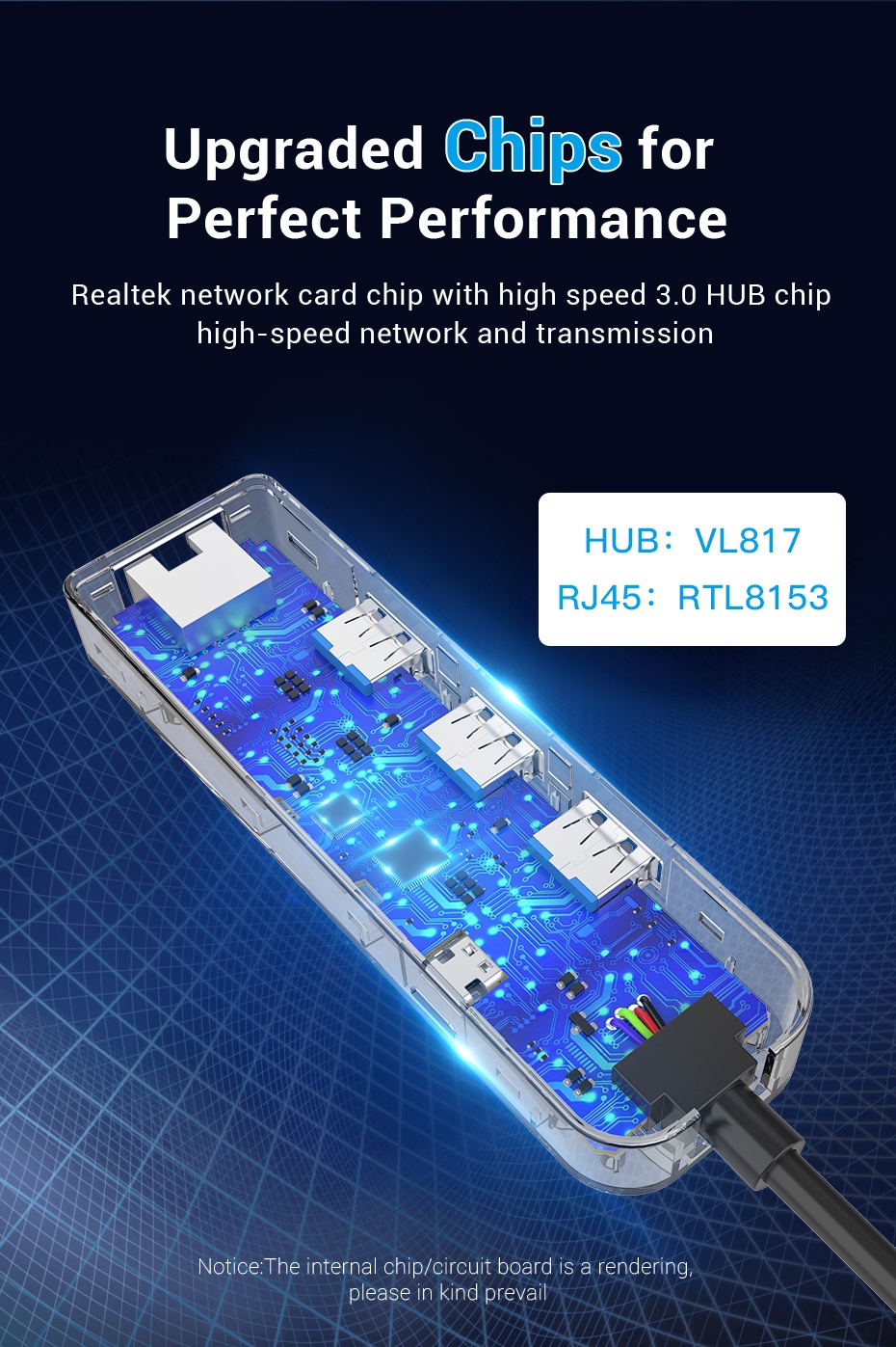 Vention USB Hub To Rj45 Ethernet High Speed Gigabit 10/100/1000mbps Lan Wired Network Adapter 4 ...