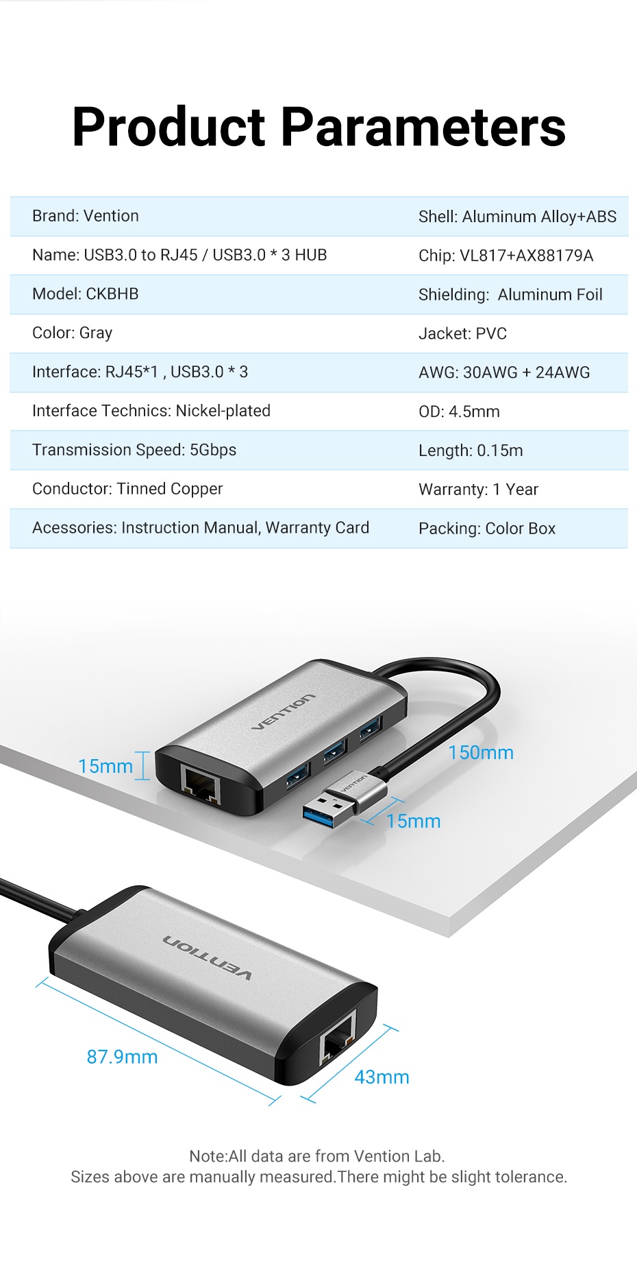 Vention USB To Rj45 Ethernet Network Adapter Hub Converter | Shopee ...