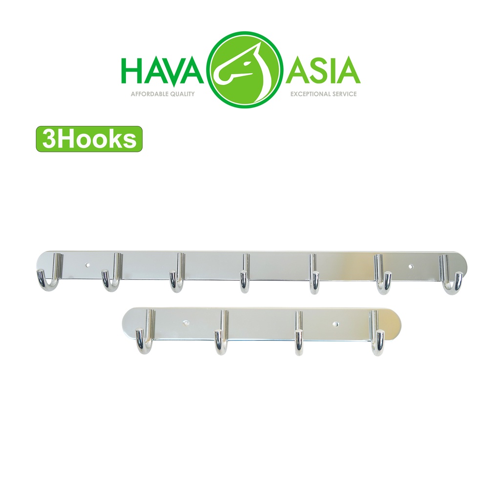 Havaasia Aluminum Clothes Hook Bar Bathroom Bedroom Essential Sabitan ...