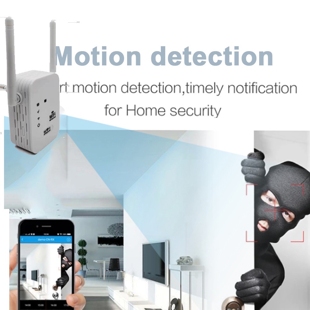 WIFI Repeater with Mini spy Camera Video Wifi HD 1080P Wireless Small ...