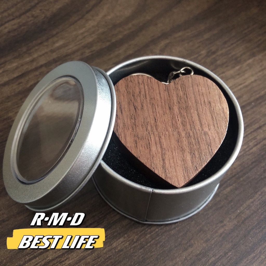 JIANSU USB drive customized natral wood heart shape, USB flash drive ...