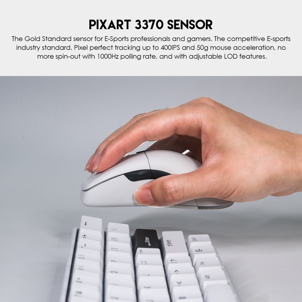 Fantech Helios Go XD5 Wireless Gaming Mouse 72g Lightweight Pixart 3370 ...