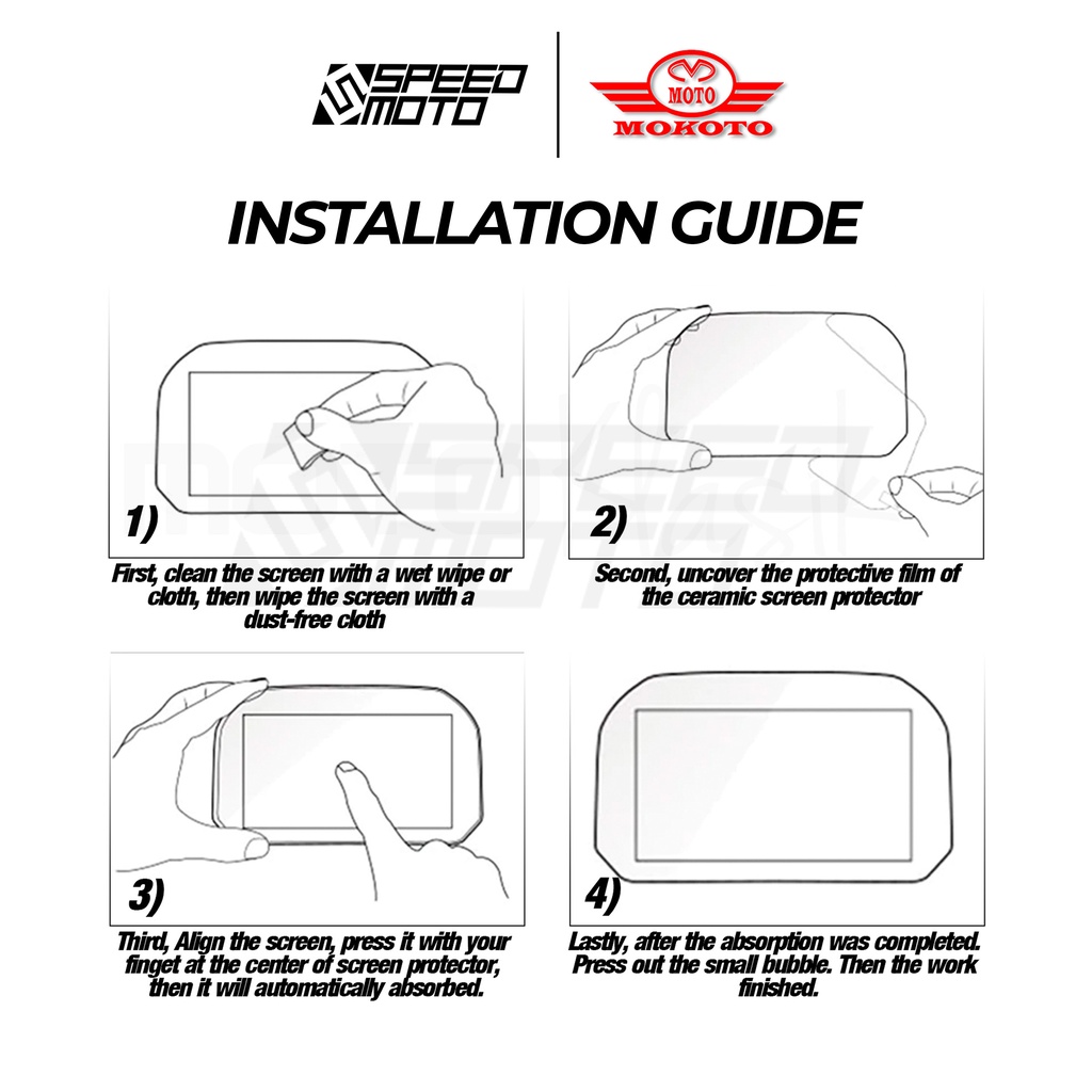 MOKOTO HONDA CLICK V3 CLICK V2 SPEEDOMETER GAUGE SCREEN PROTECTOR ANTI ...