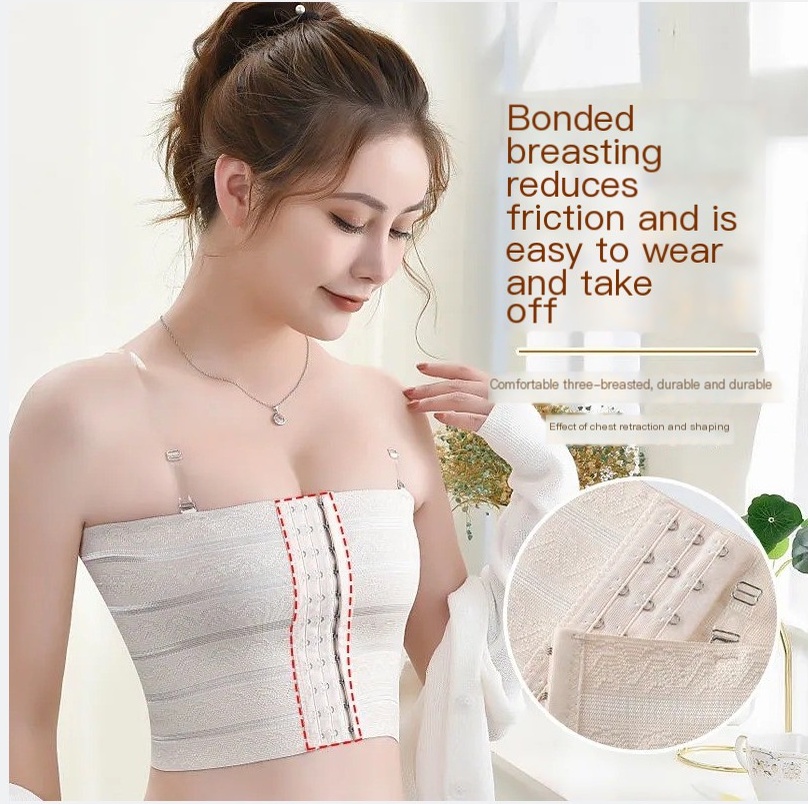 Front breasted chest band bandage body shaping underwear chest ...