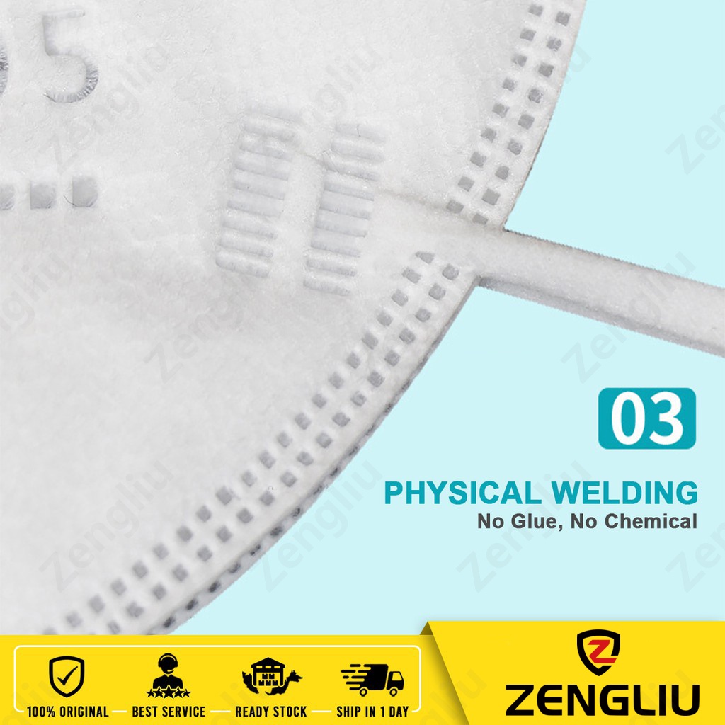 Zengliu 100pcs KN95 Face Mask Original 5ply Washable Reusable KN95 ...