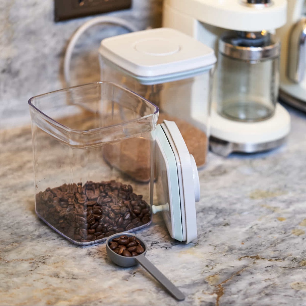 Famco Press & Pop Container, Air-Tight Kitchen Organizer, Pop-up Lid ...