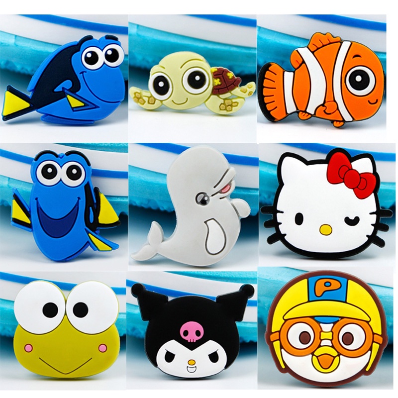 Cute Lightning Mcqueen Jibits for Croc Penguin Kuromi Jibbits Charm ...
