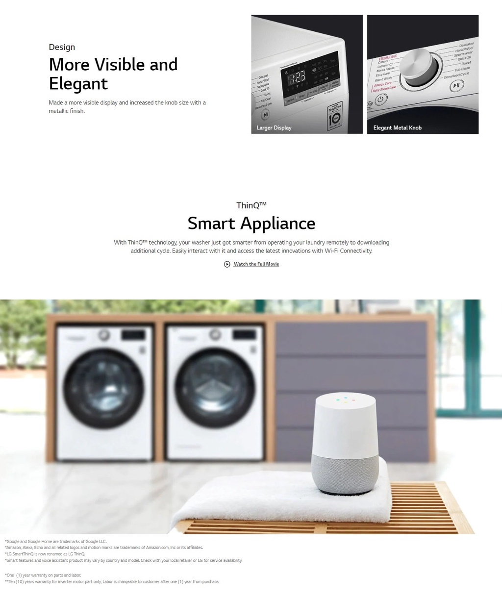 LG Washing Machine - 8/5KG Front Load Combo Washer Dryer with AIDD ...