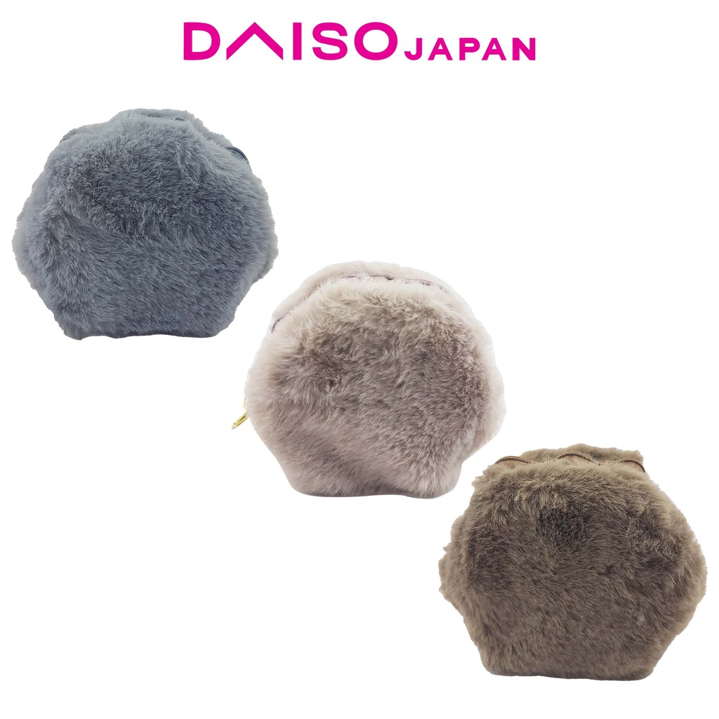 Daiso Eco-Fur Round Pouch | Shopee Philippines