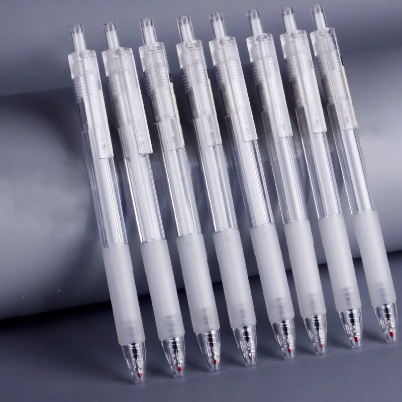 Deli 0.35mm Press Gel Pen Black Student Writing Pen Stationery School ...