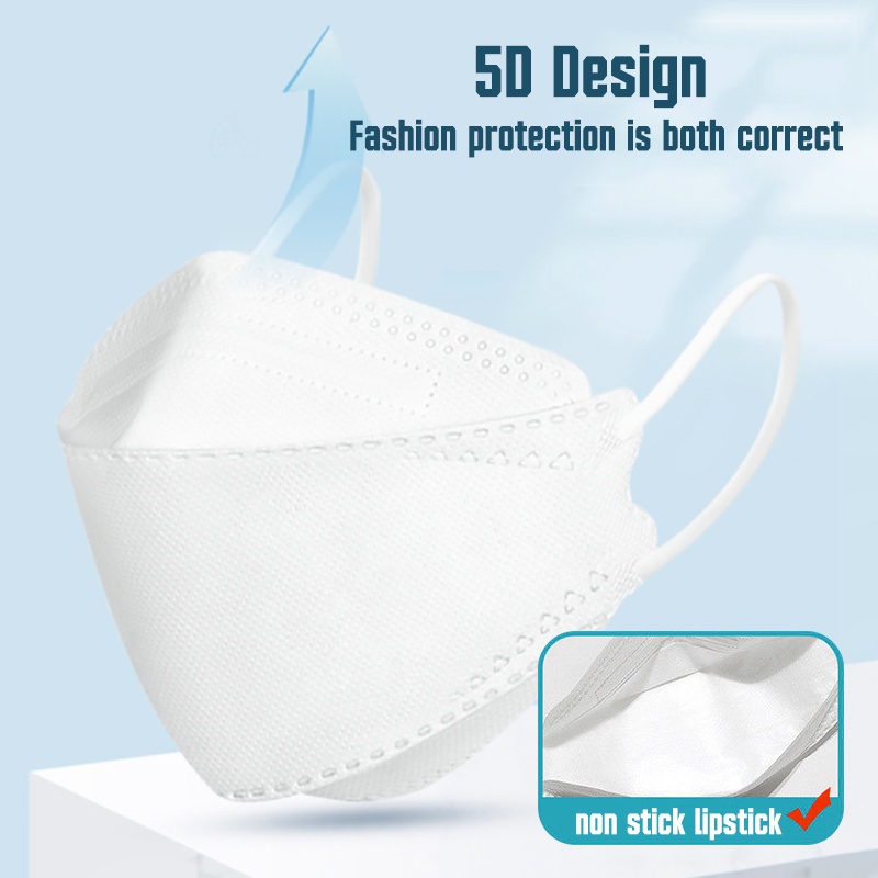 Zihang 50 Pcs 4 Layer Kf94 Korean Face Mask Pm2.5 Protective Disposable ...